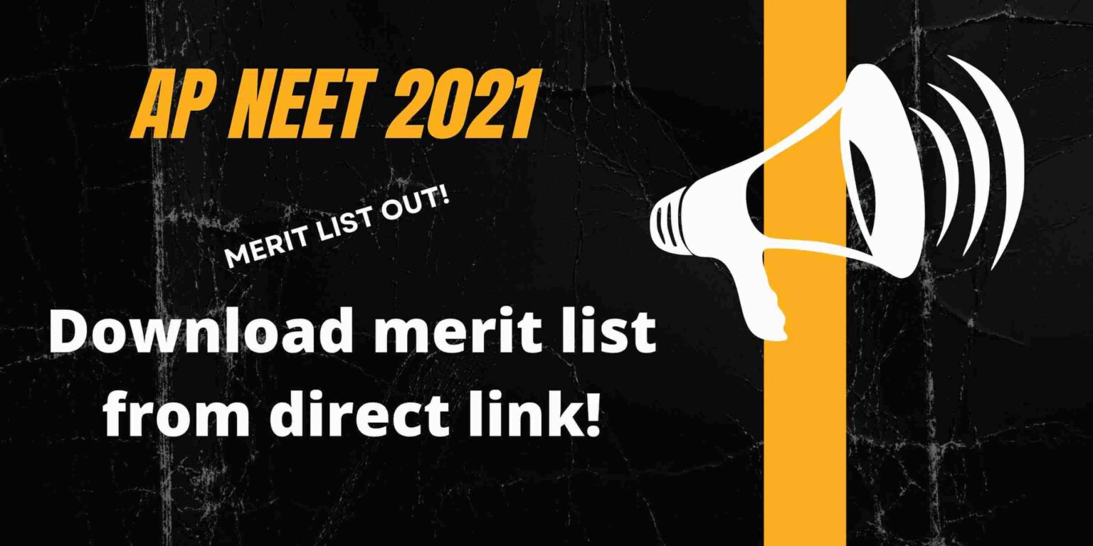 AP NEET Rank List 2021 Announced Download Scores and PDF List